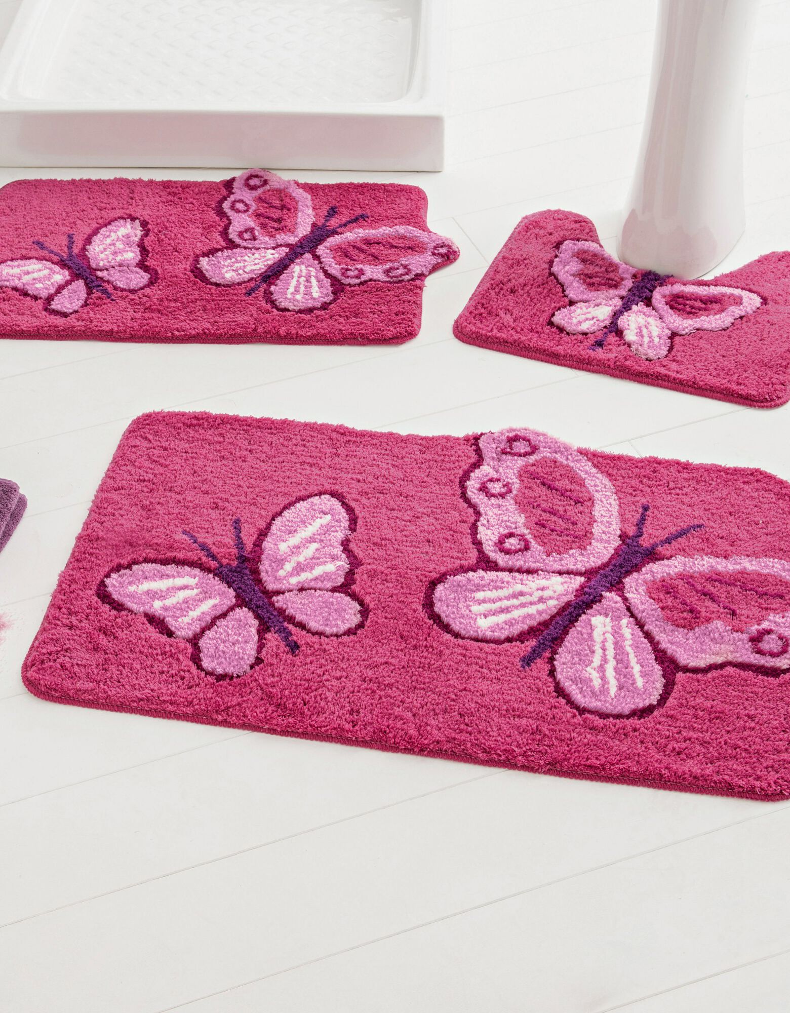 Tapis de bain fantaisie Papillons | Blancheporte