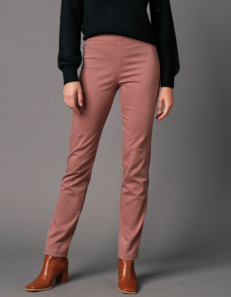 Modellerende broek met 'platte buik' effect en elastische taille ...